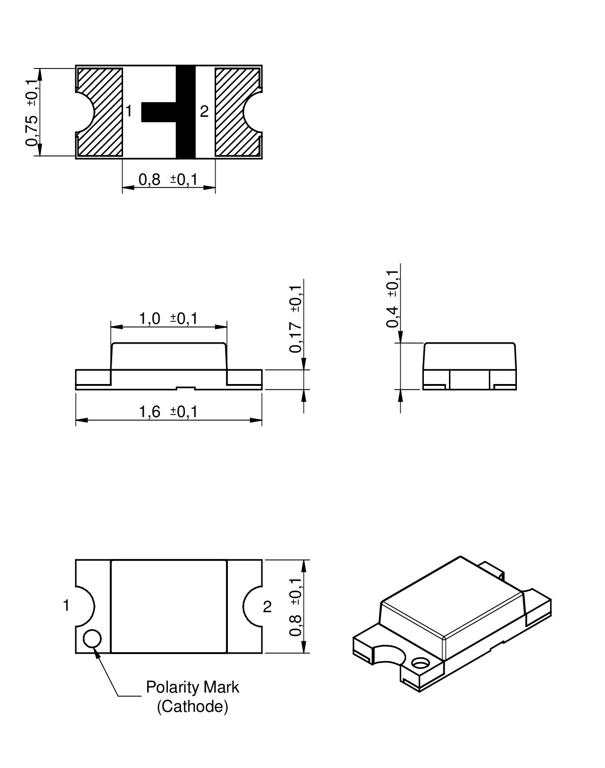 WL SMCD SMT Mono color Chip LED Diffused Optoelectronic Components